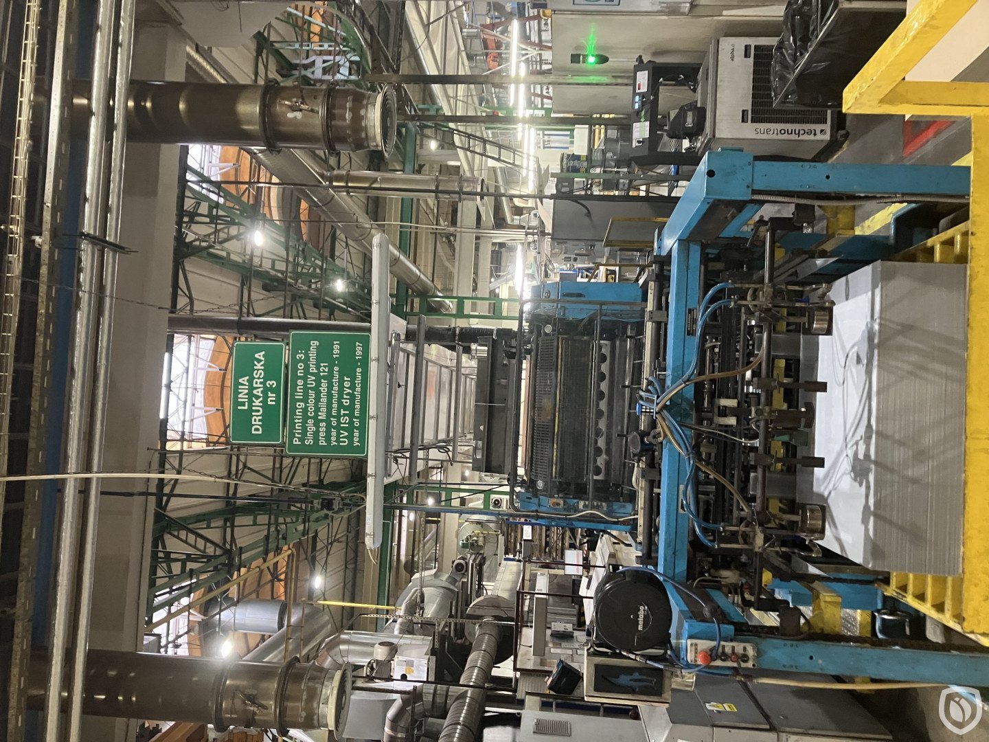 Mailander 121 single colour printing line with UV-oven - Cazander