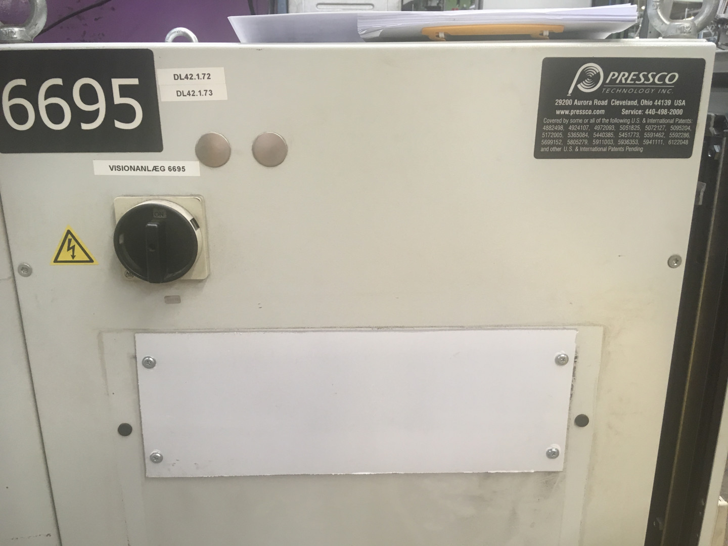 PRESSCO CHROMAPULSE vision inspection - Cazander